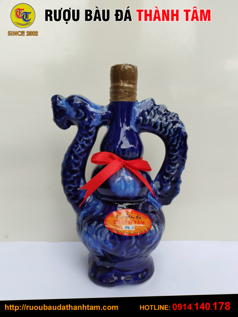RƯỢU BÀU ĐÁ RỒNG NHỎ (màu xanh bút bi) – Rượu Bàu đá Thành Tâm